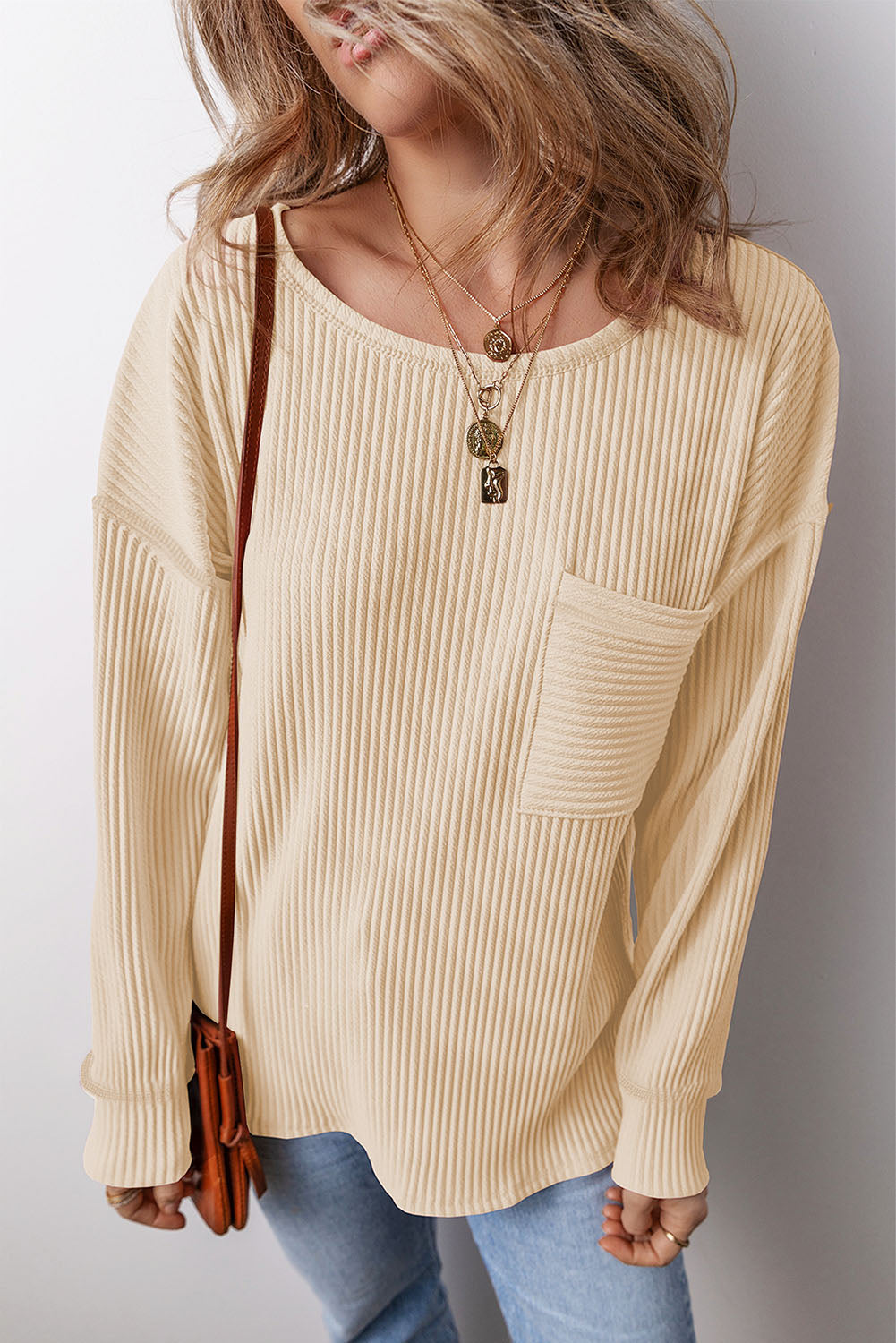 Kennedy Corded Long Sleeve | Threaded Pear